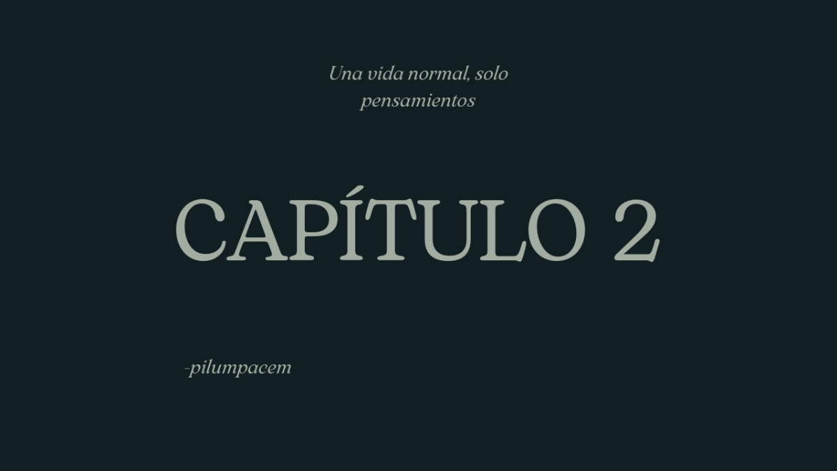 una vida normal, solo pensamientos. Capítulo 2 | quaderno